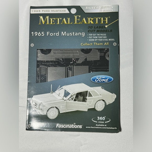 Metal Earth | Other | Nwtmetal Earth Fascinations 965 Ford Mustang 3d ...